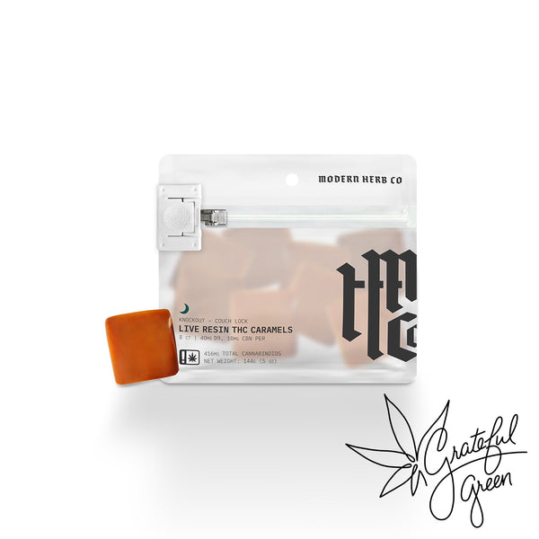 Modern Herb Co Knockout Caramels | D9 + CBN Sleep Edibles